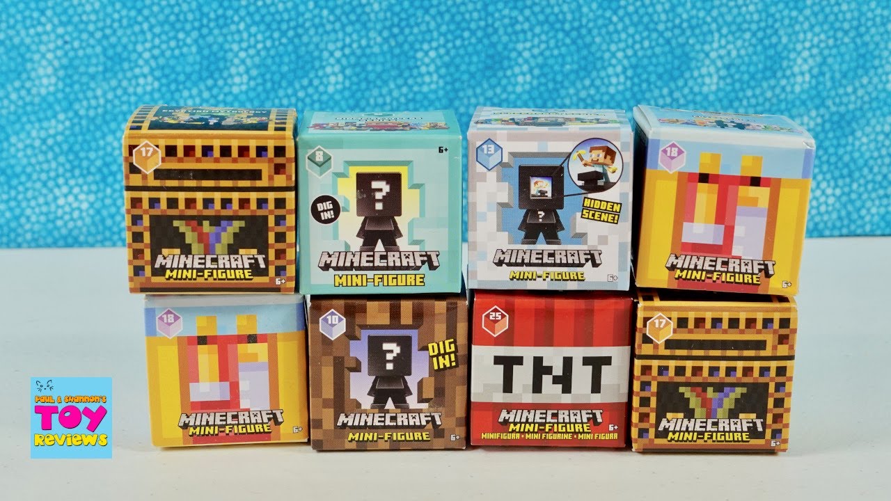 Minecraft Mini Figure Series Blind Box Palooza Opening | PSToyReviews ...