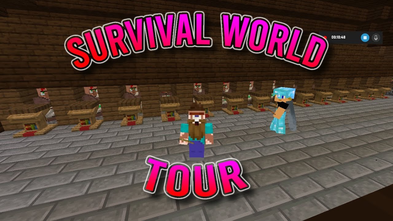 Minecraft Bedrock Wonderful Survival World Tour! - YouTube