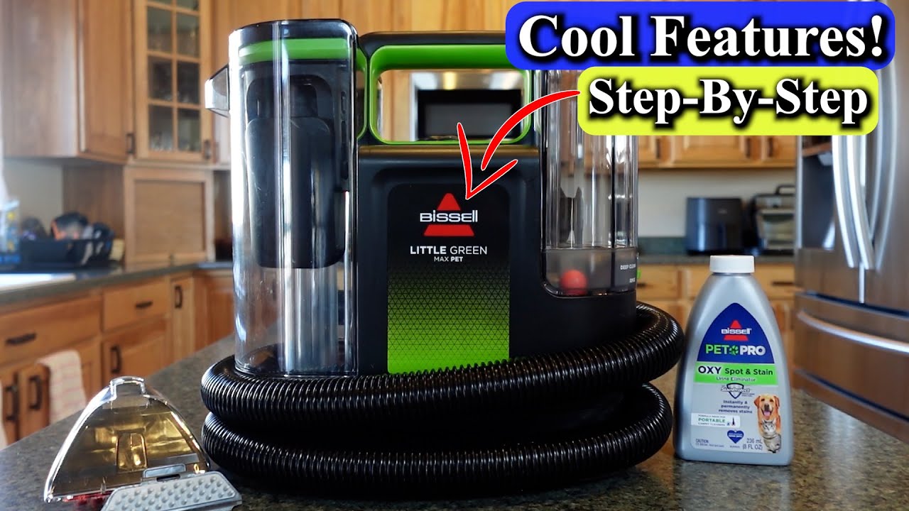 How to Use the Bissell Little Green Max Pet SmartMix Carpet Cleaner ...