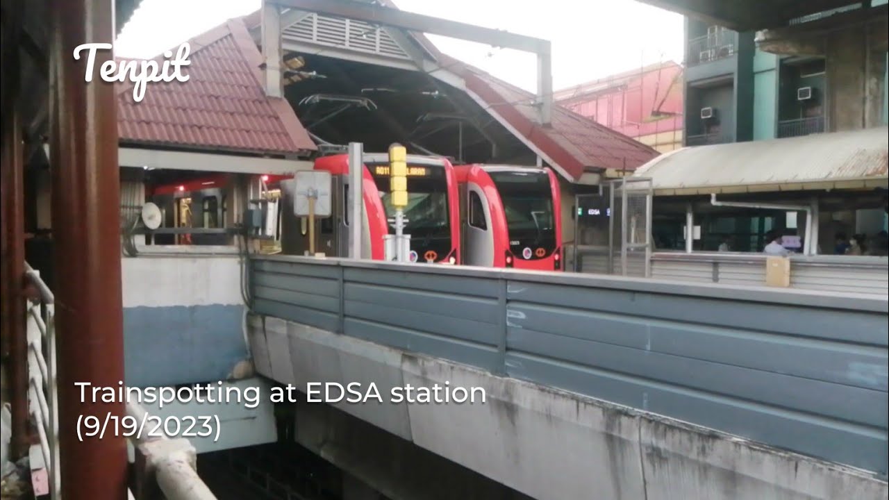 LRT-1 Trainspotting at EDSA station - YouTube