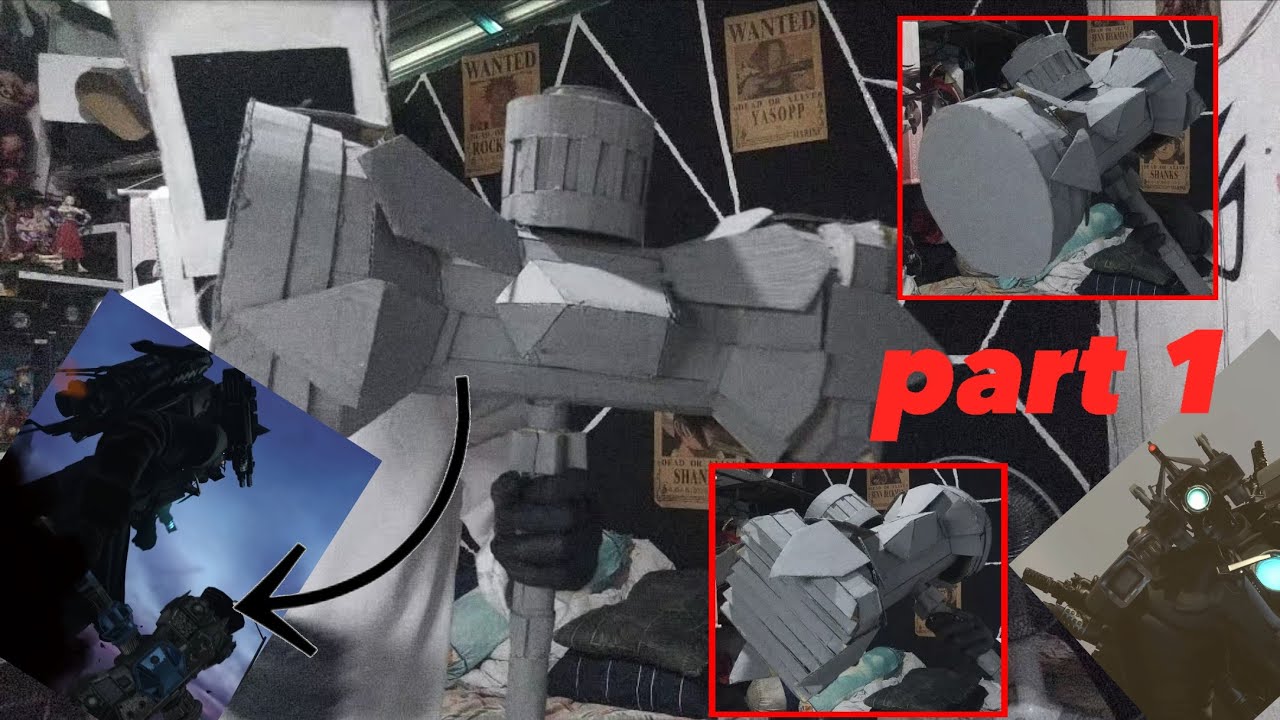 Making weapon (titan cameraman Max) (weapons hammer) 98% part 1 #making ...