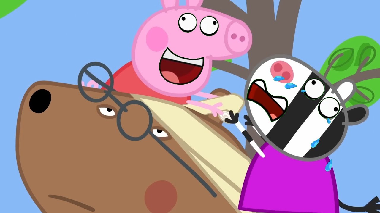 Peppa Pig Dr. Brown Bear's Ambulance Class Episode Part 2 Funny Facial ...