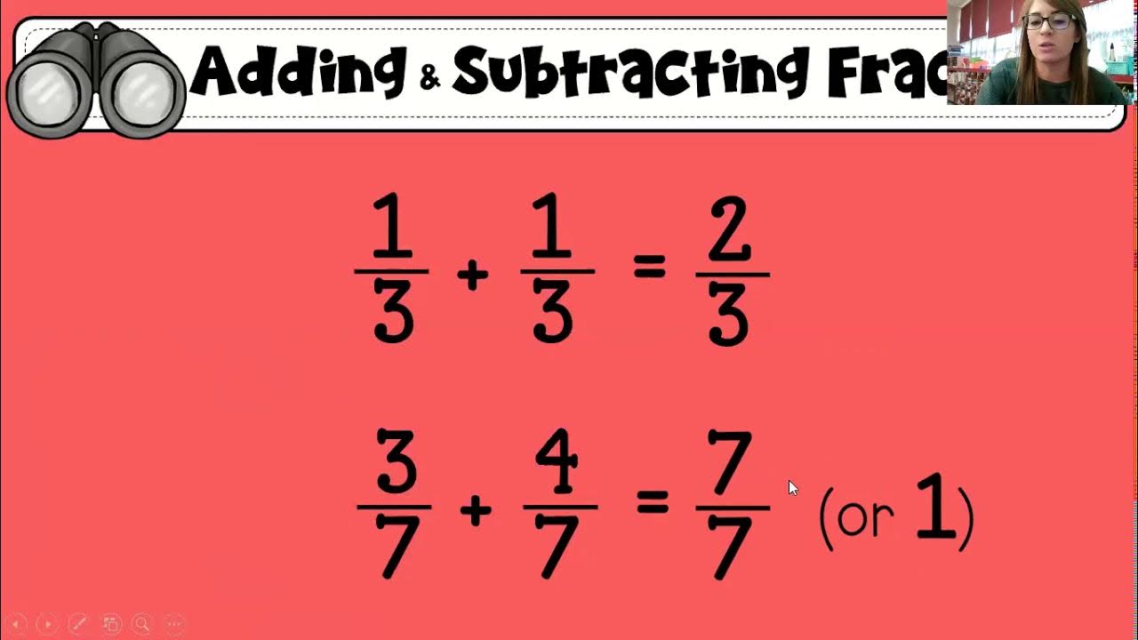 4th Grade-GoMath- Adding Fractions - YouTube
