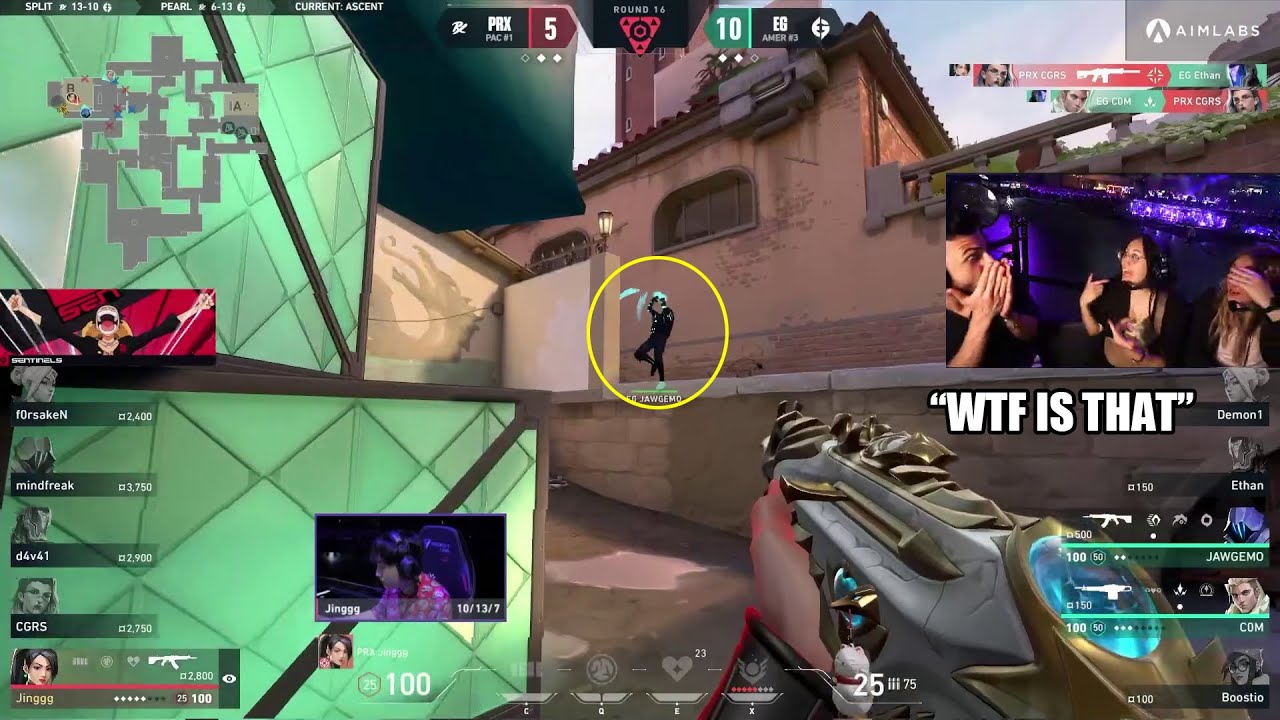 Tarik & V1 Mel Reacts To 200Iq Omen Fake Tp By EG Jawgemo Vs PRX - YouTube