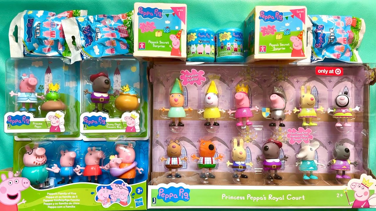 ASMR MEGA Peppa pig collection slime oddly satisfying - YouTube