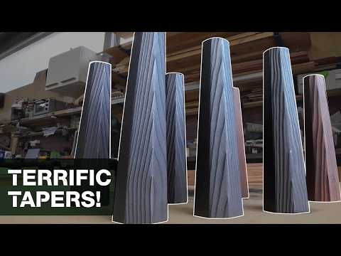 Tapered Candlesticks - with Just a Handplane!