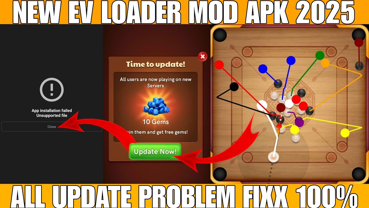 EV Loader All Update Problem Fix 🔥| Free Autoplay | Carrom Pool ...
