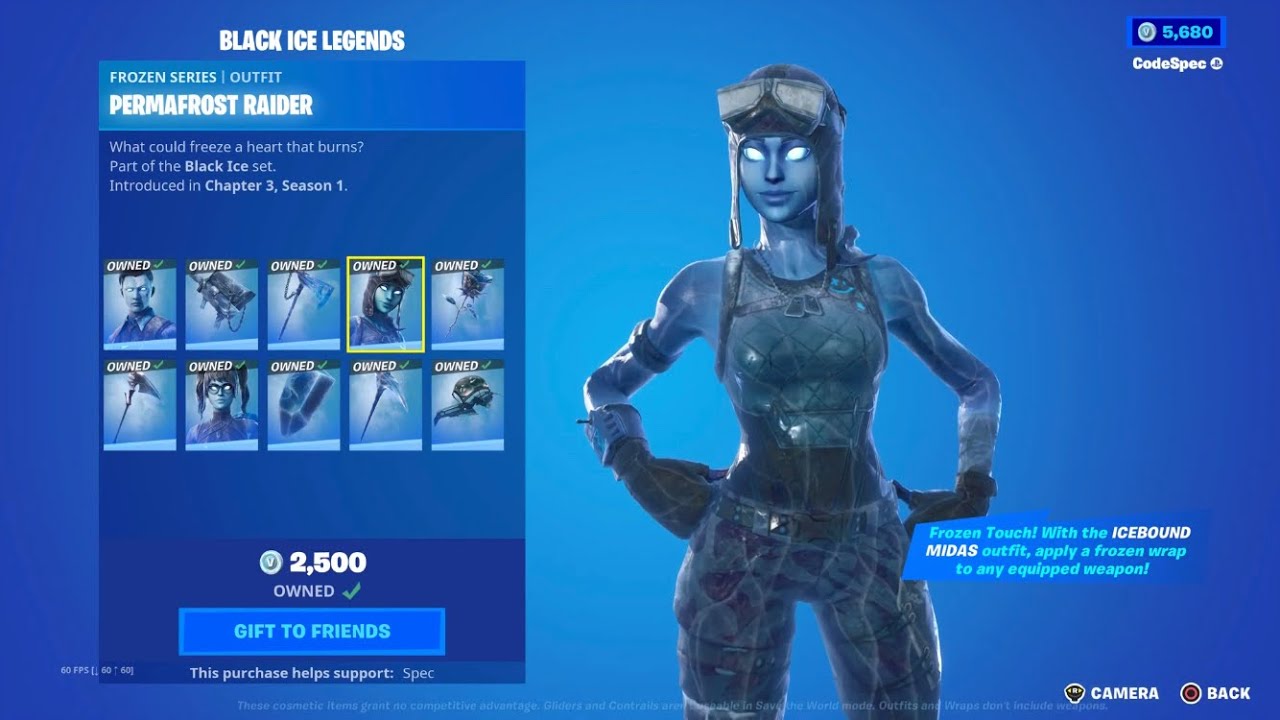 Black Ice Legends Pack is Back! (Fortnite Battle Royale) - YouTube