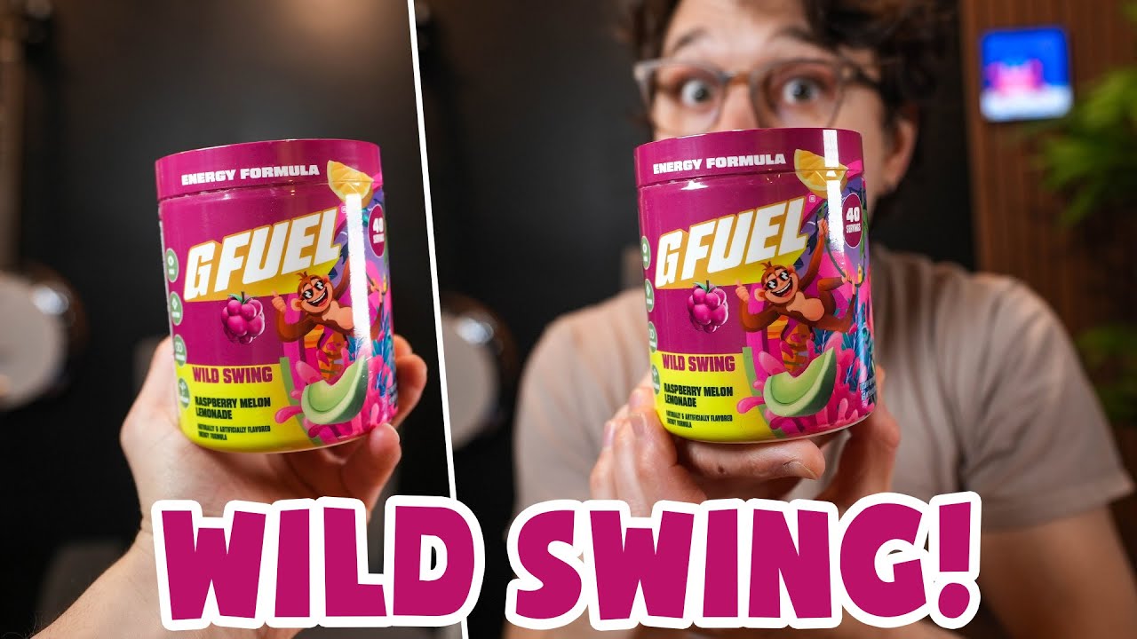 Wild Swing GFUEL Flavor Review! - Raspberry Melon Lemonade - YouTube