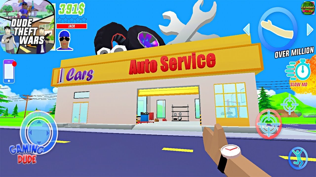 Dude Theft Wars Open World Sandbox Update - New AUTO SERVICE Building ...