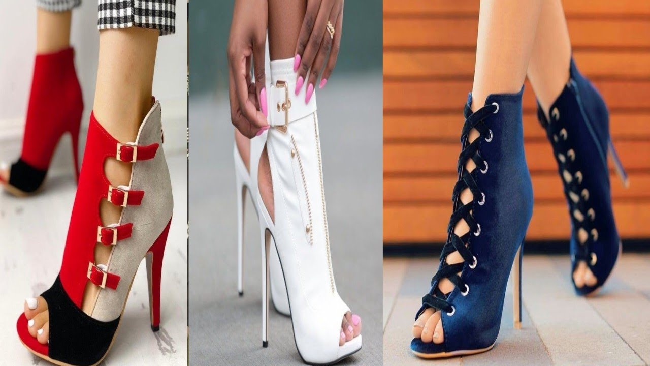 Very famous peep toe pumps winter shoes collection for Girls - YouTube