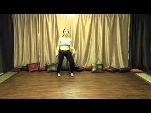 Belly Dancing - How to belly dance step bump with corkscrew - YouTube