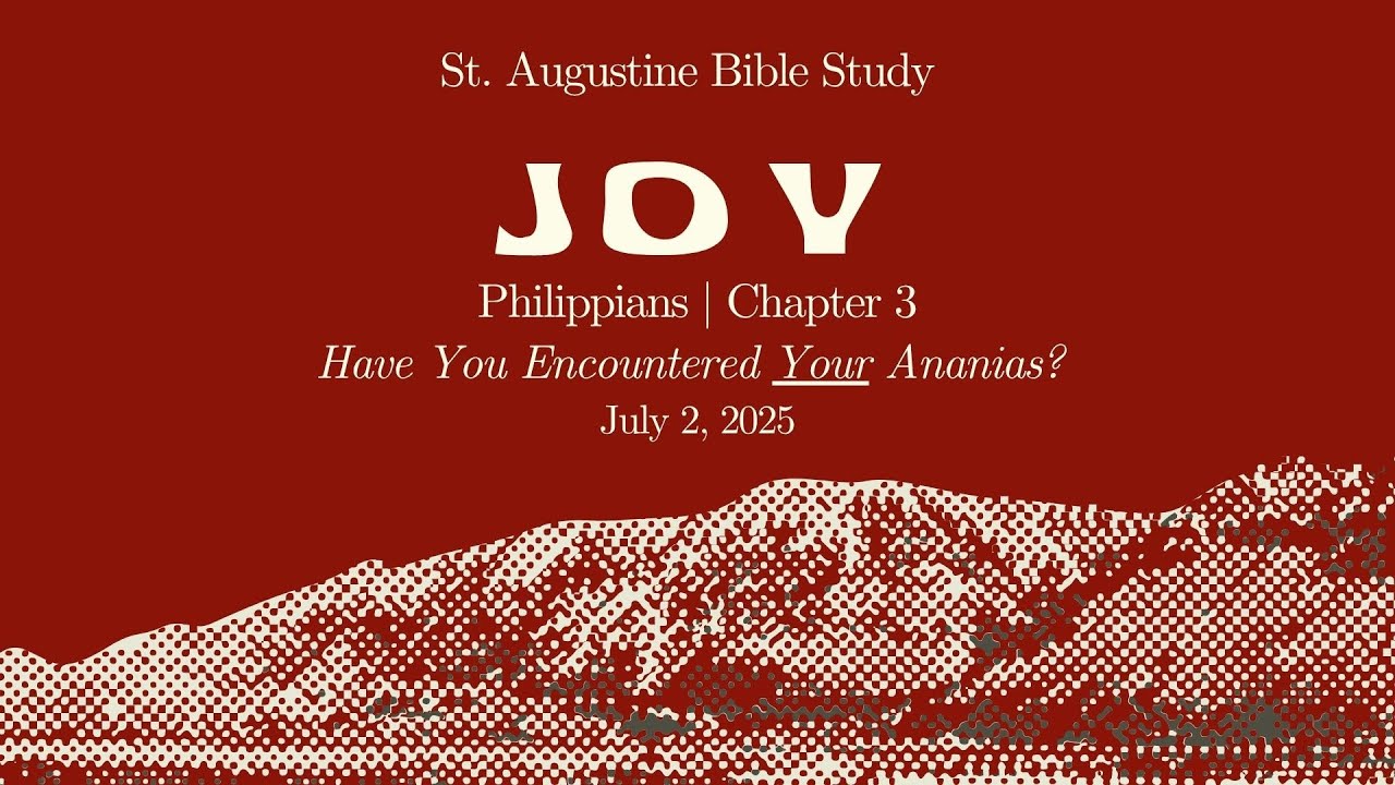 St. Augustine Bible Study (7/2/25) - YouTube