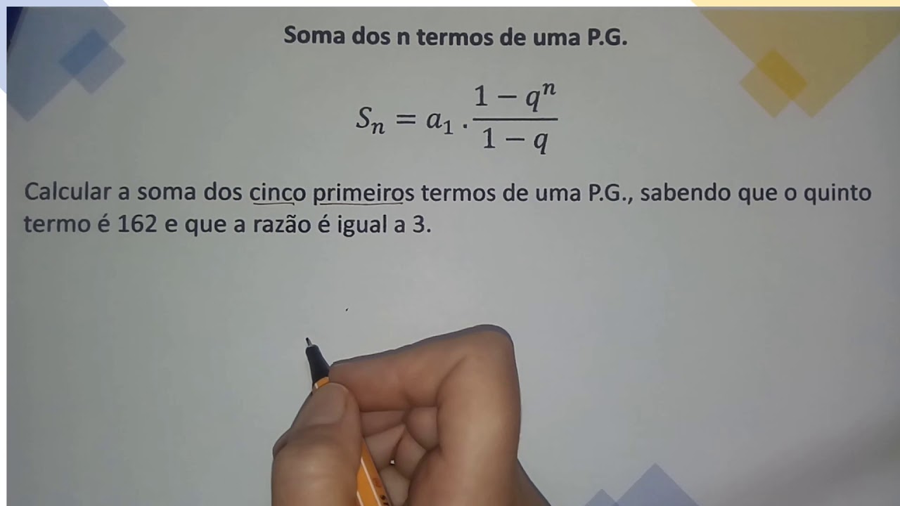 Progressões Geométricas - Soma dos n termos de uma PG finita - YouTube