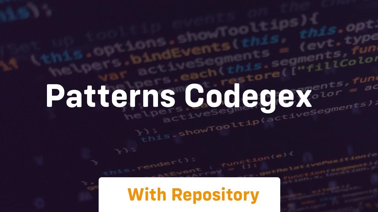 patterns codegex - YouTube