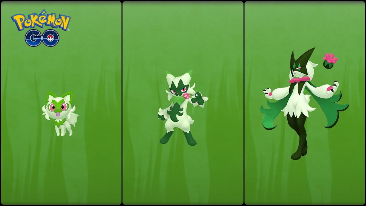 Pokemon Go: Evolving Sprigatito into Floragato & Meowscarada - YouTube