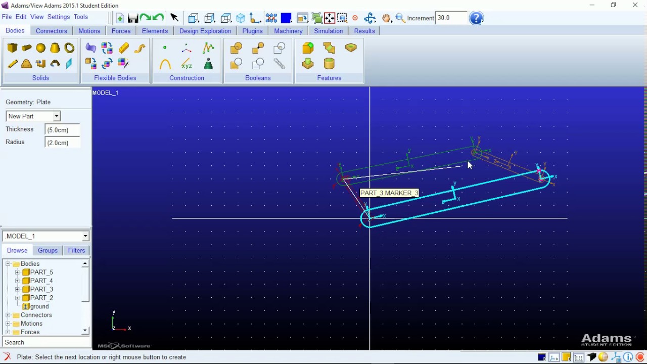 How to make Rigid Body on MSC Adams - YouTube