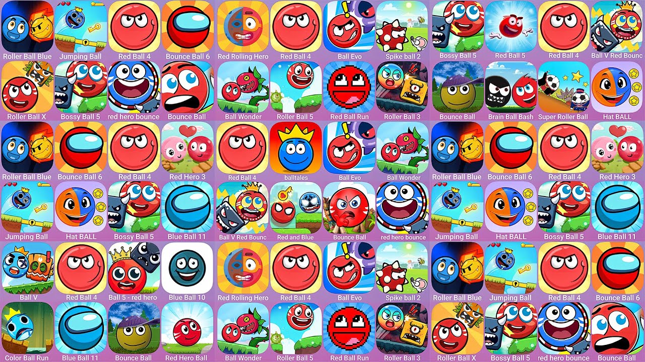 Red Ball 4, Roller Ball Run, Red Rolling Ball, Bossy Ball 5 and More ...