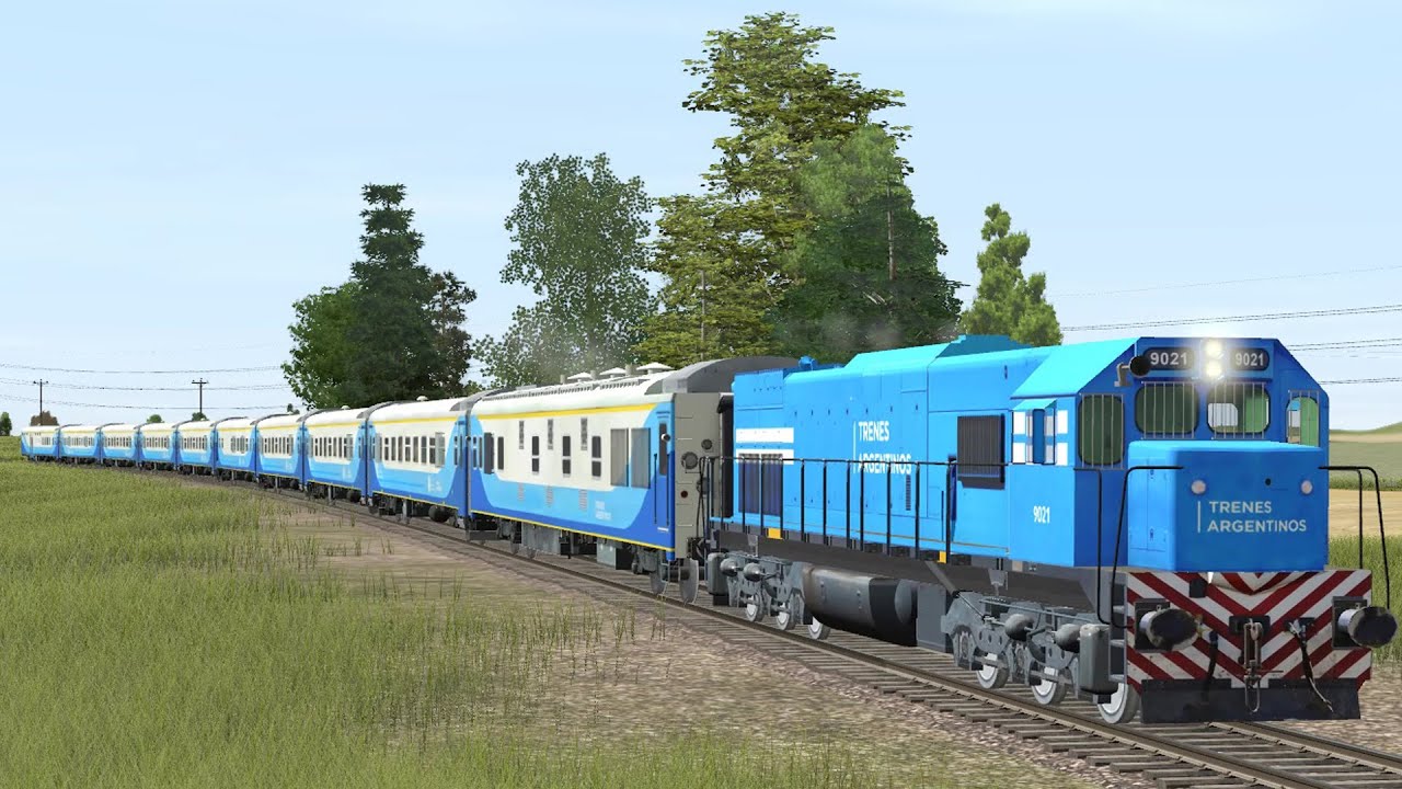 Trainz Simulator Argentina - Coches Chinos CNR Larga Distancia - YouTube