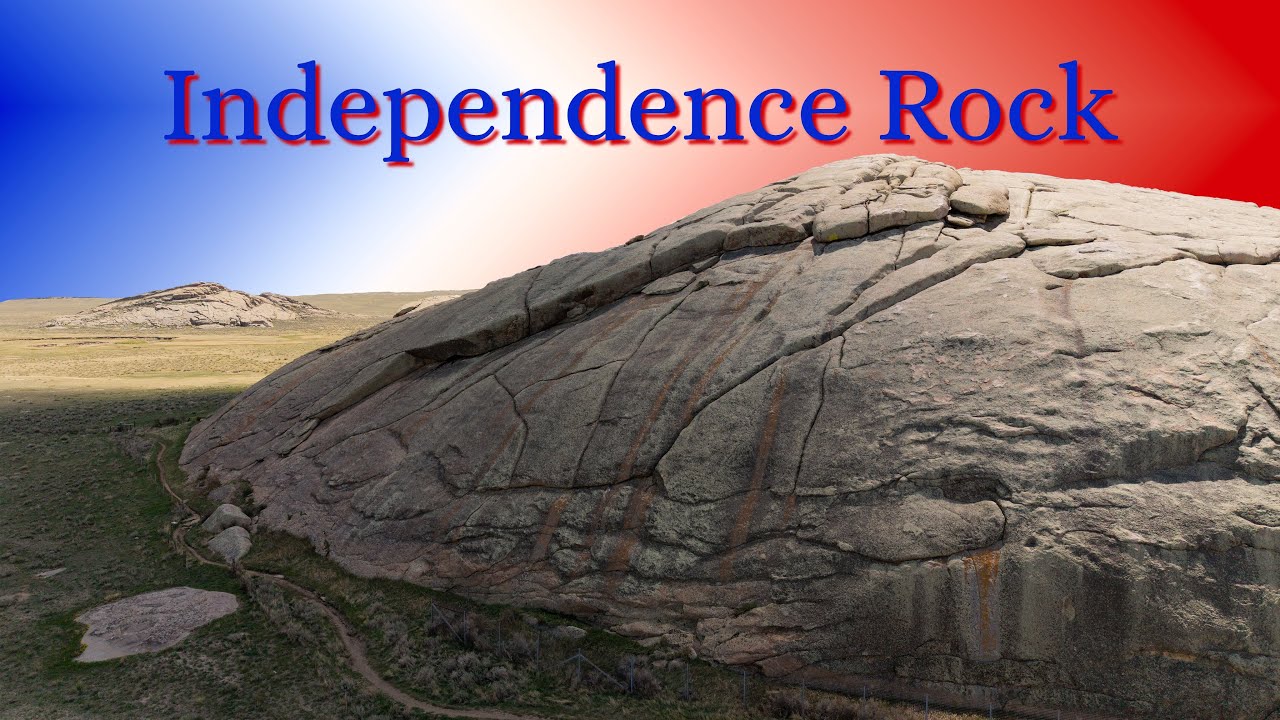 Independence Rock Drone Footage | Wyoming's Historic Landmark & Scenic ...