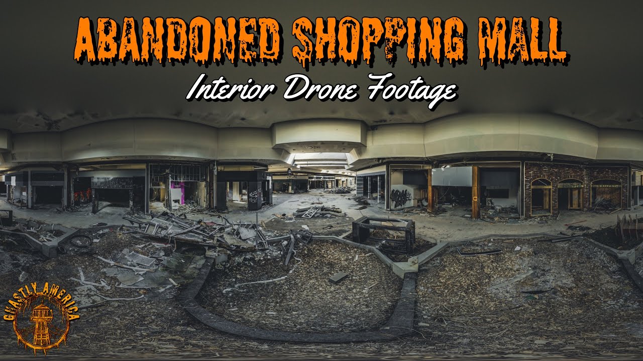 Abandoned Shopping Mall (Interior Drone Footage) - YouTube