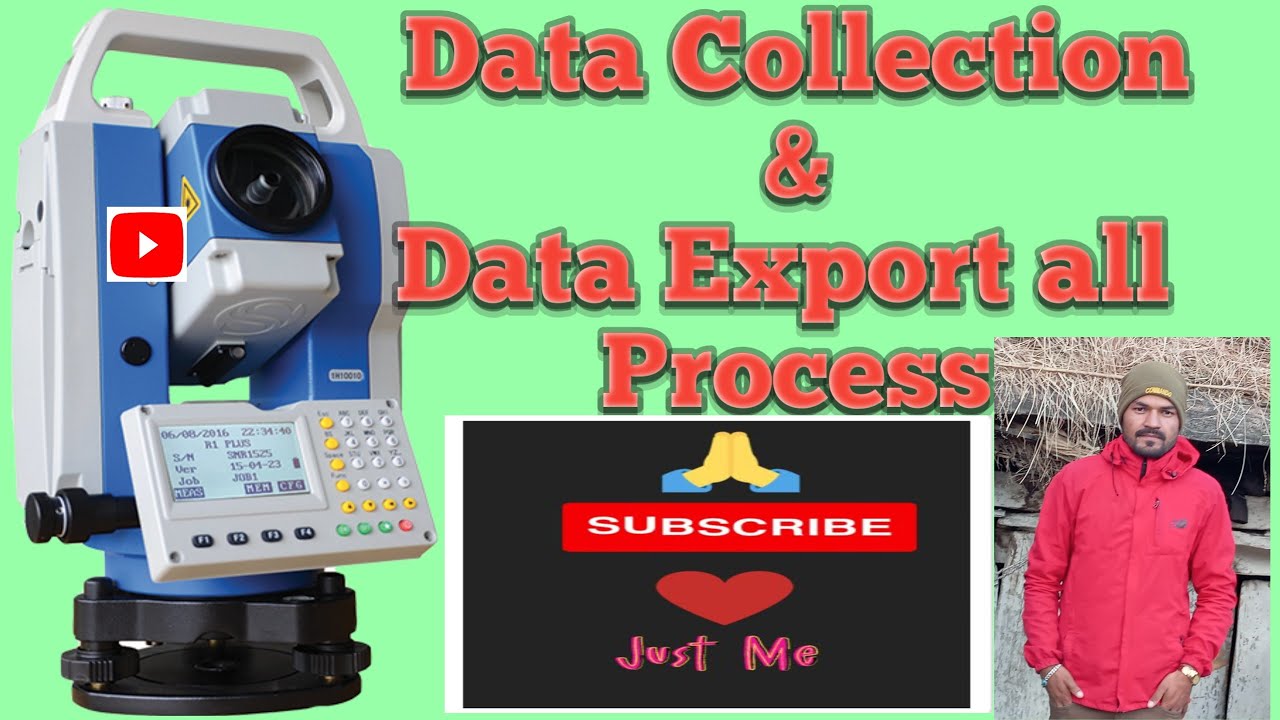 Stonex Total station Data Collection Process - YouTube