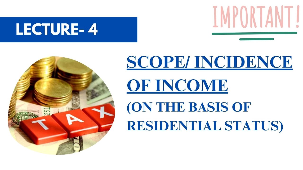 LECTURE-4 | SCOPE OF INCOME| COMPUTATION OF INCOME ON THE BASIS OF ...