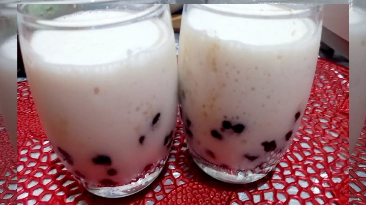 Buko milkshake with tapioca pearl - YouTube