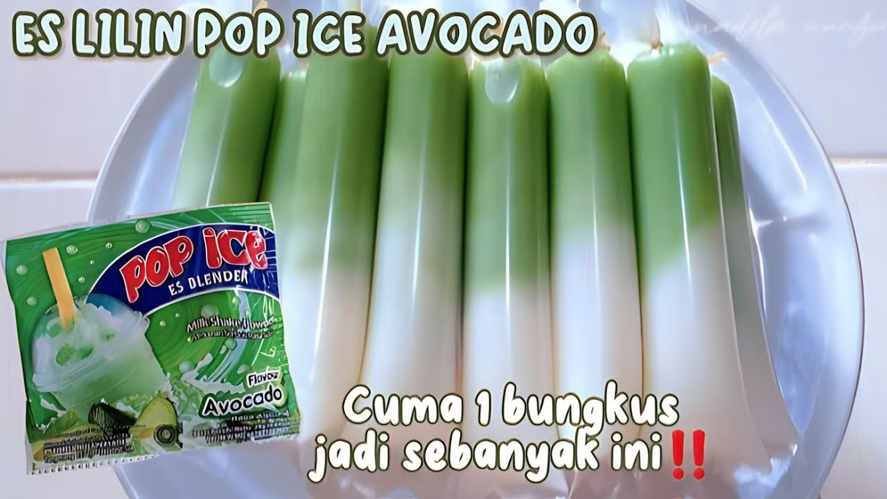 BISA JADI IDE JUALAN‼️ES LILIN POP ICE AVOCADO /ES MAMBO POP ICE ...
