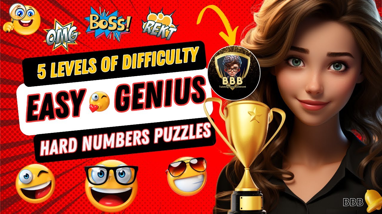 5 Level Numbers Puzzle Challenge: Advanced or Genius?! - YouTube