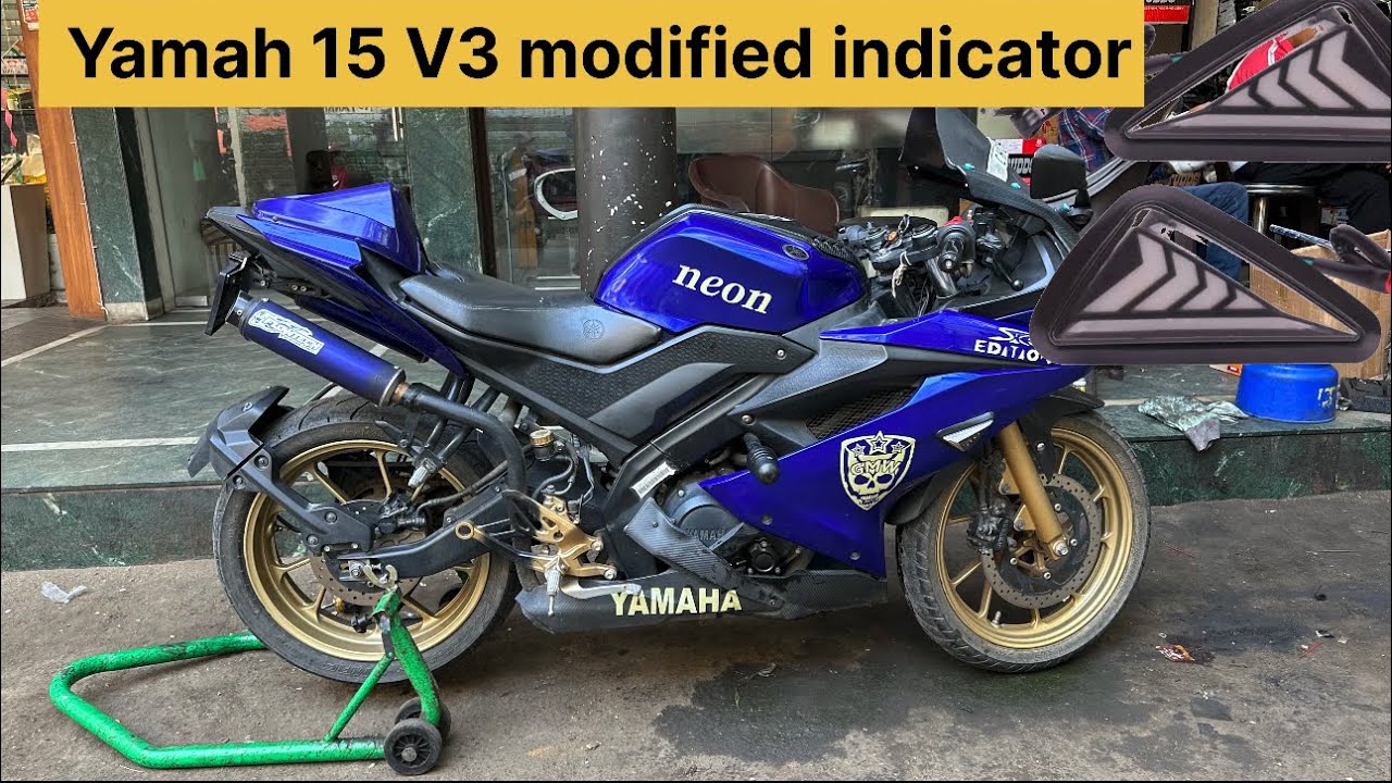 r15 v3 indicator light modified | Verma Automotive || Bike Market 21 c ...