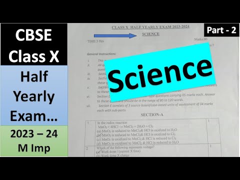 Science Half Yearly Paper | Class 10 Science Half Yearly Sample Paper ...