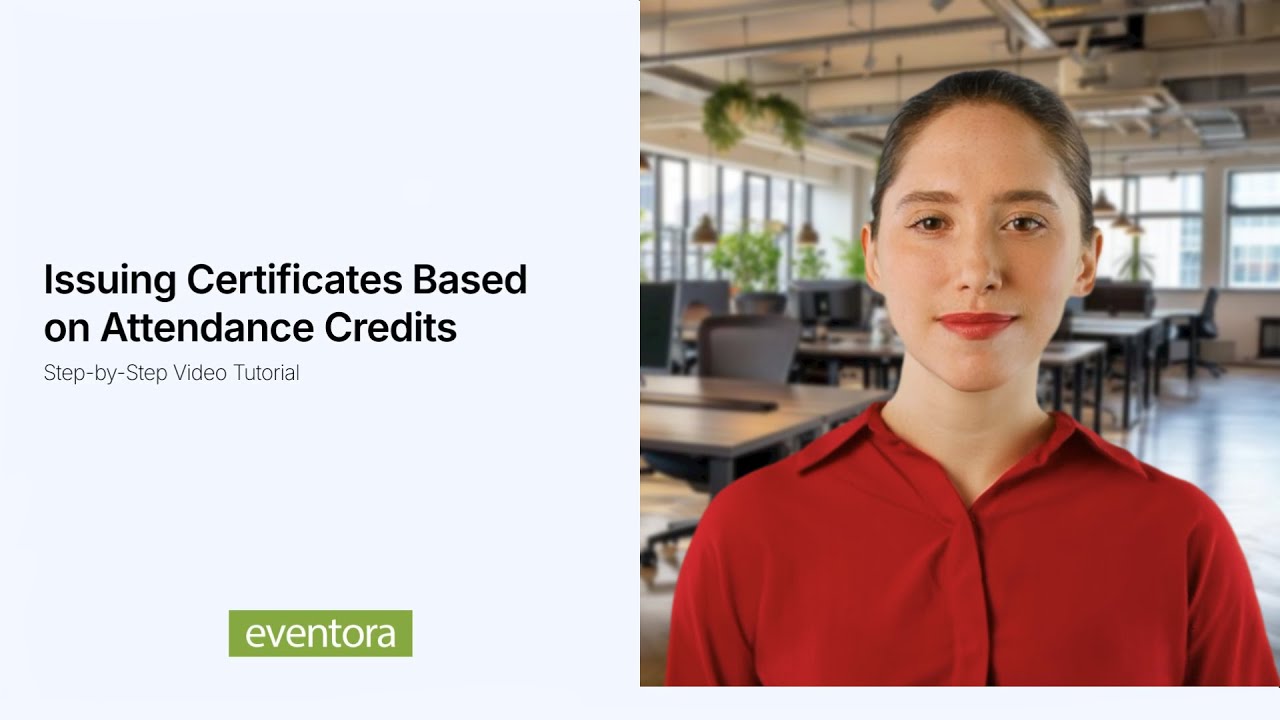 Issuing Certificates Based on Attendance Credits - YouTube