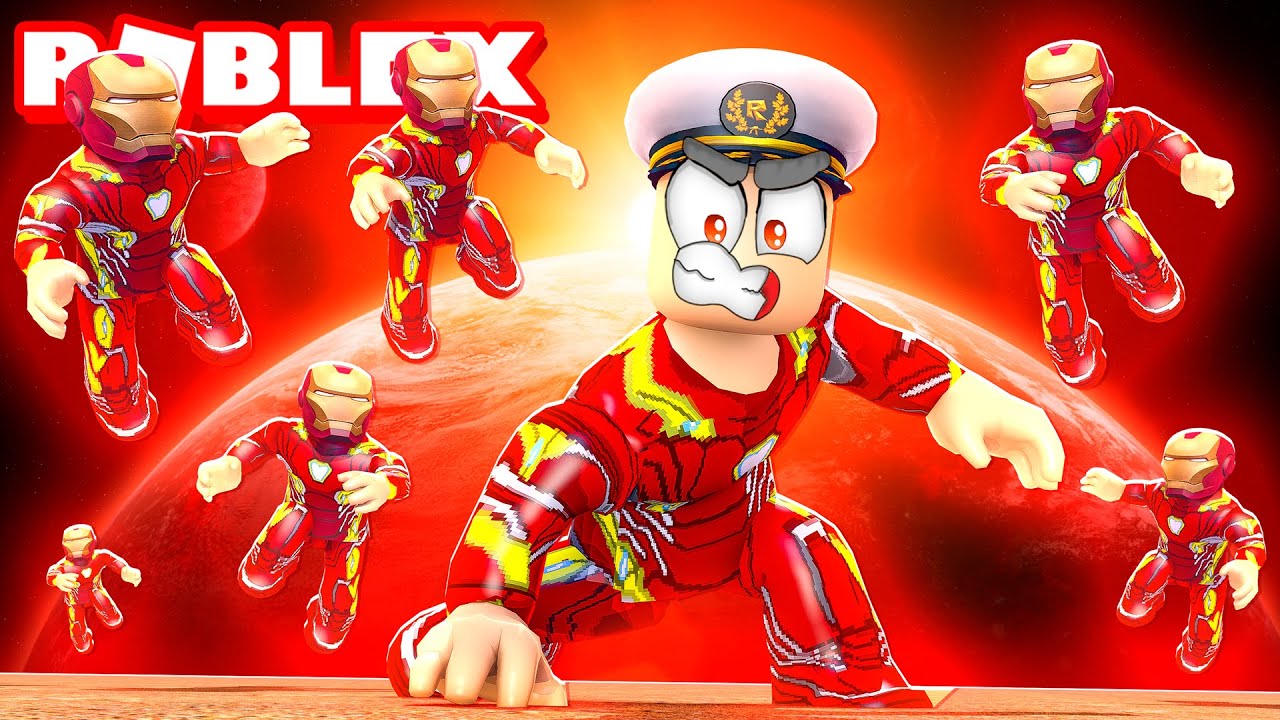 IRON MAN creates a CLONE ARMY in ROBLOX - YouTube
