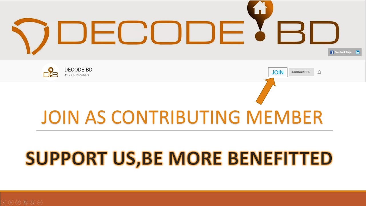 JOIN AS CONTRIBUTING MEMBER OF DECODE BD - YouTube