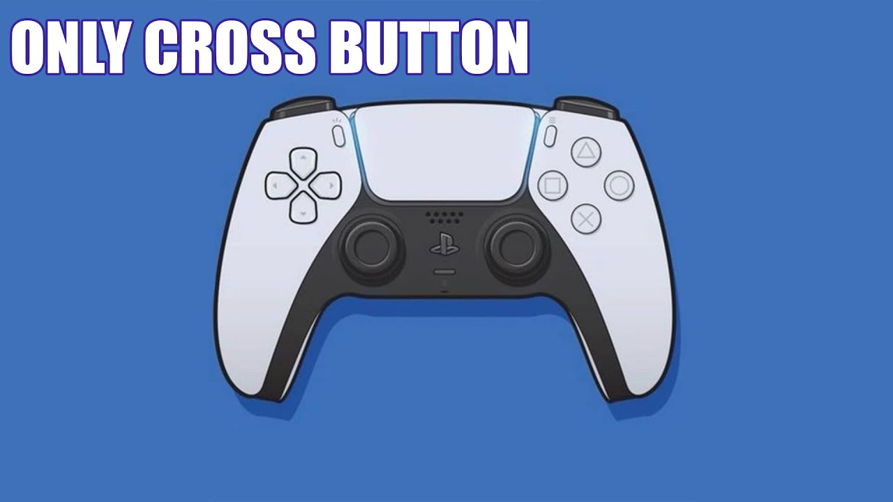PS5 controller but I only press cross button - YouTube