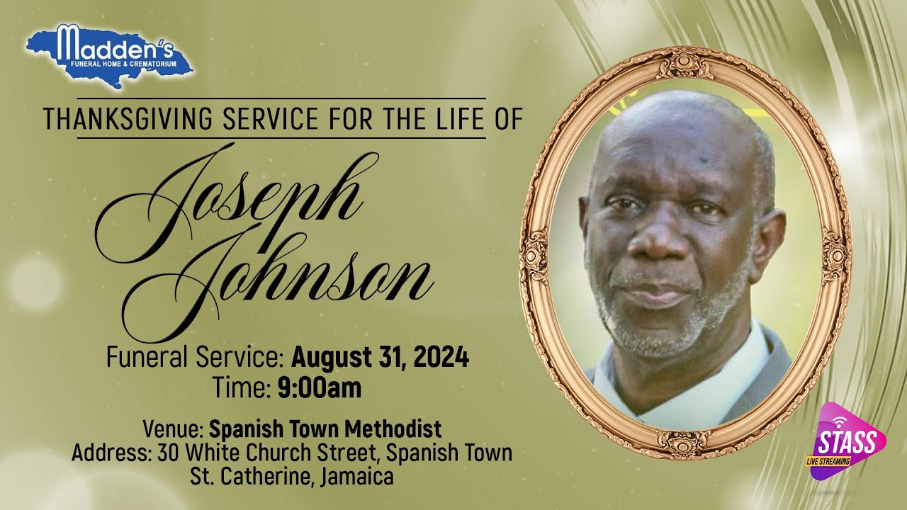Thanksgiving Service for the Life of Joseph C Johnson - YouTube