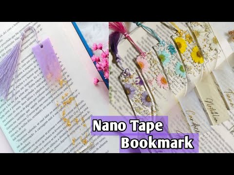 (Part-1)Nano Tape Bookmark at home/How to make nano tape bookmark/Easy ...