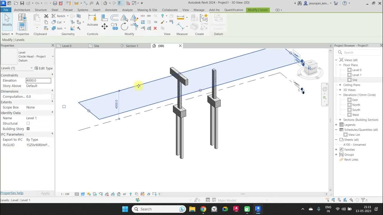 Bridge Modeling: Pier to Pier Modeling basics & Forms in Revit - YouTube