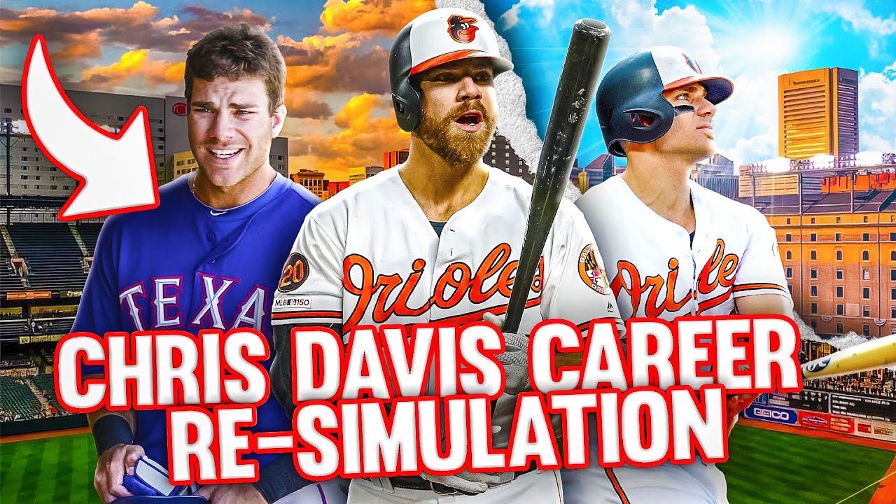 CHRIS DAVIS'S MLB CAREER RE-SIMULATION in MLB The Show 21 - YouTube