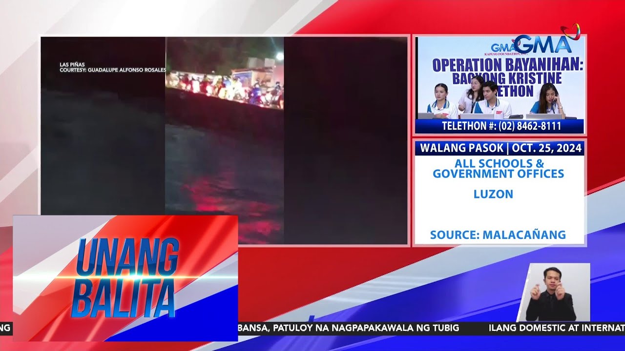 Zapote River sa boundary ng Las Piñas at Muntinlupa, umapaw; Zapote ...