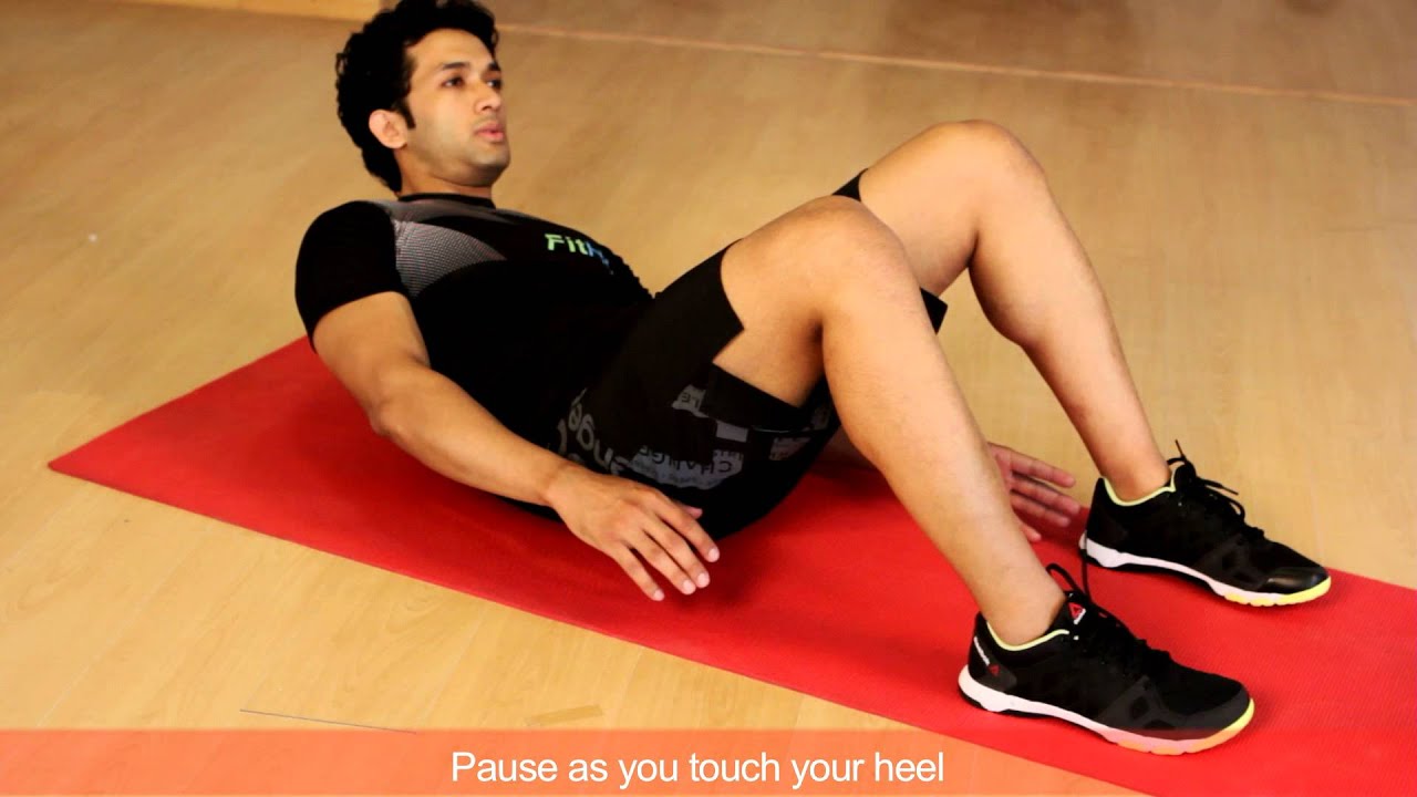 Heel Touches Exercise How To Do Heel Touches — Proper Form,