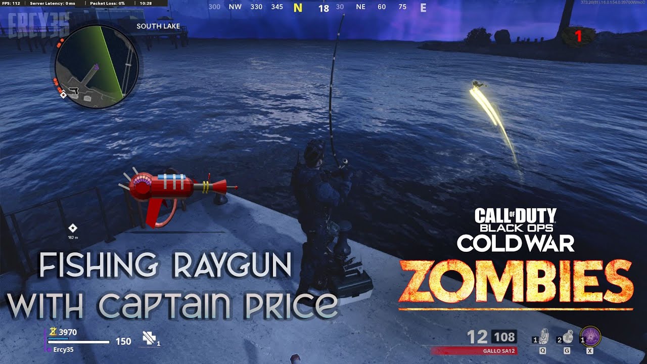 COD:BOCW Zombies Fishing RayGun (Outbreak - Round 1) - YouTube
