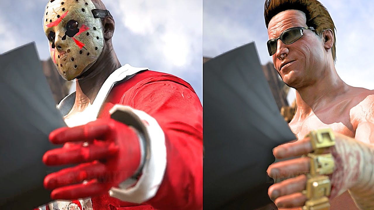 MKXL Santa Claus Jason VS Real Victory Poses (Side by Side Comparison ...