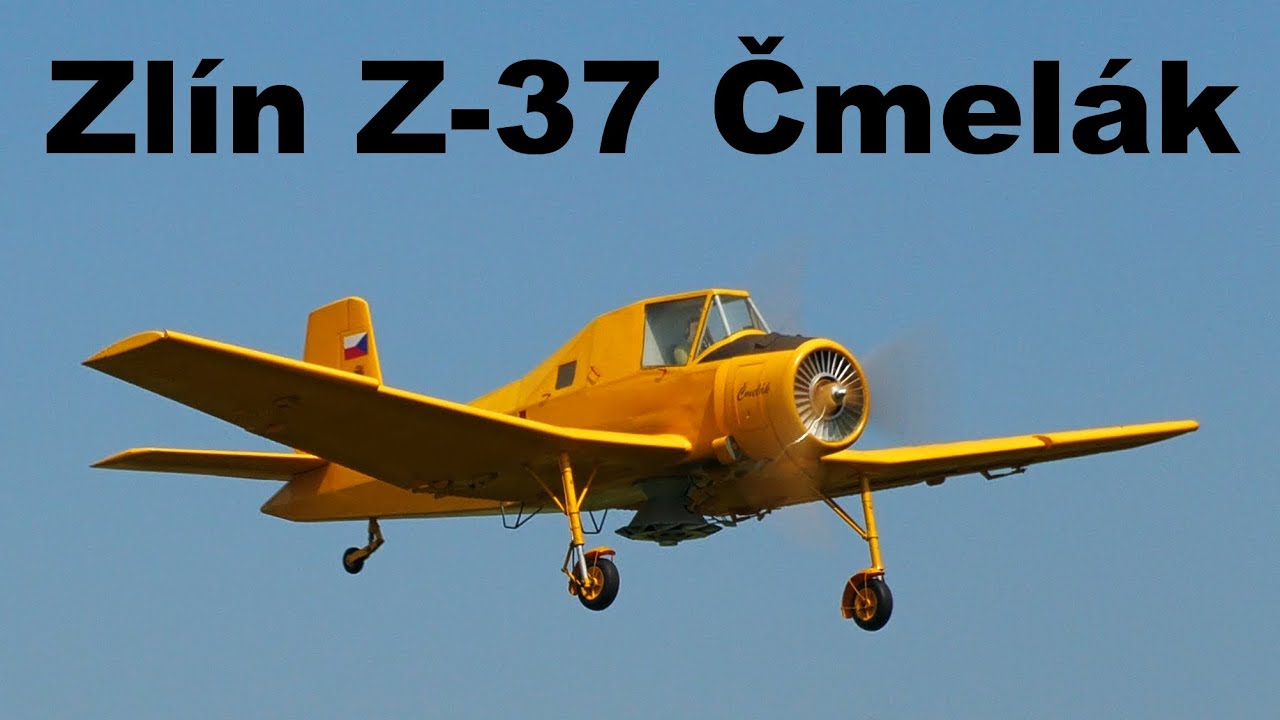 Zlin Z-37 Cmelak | scale RC airplane | 4K | 2021 - YouTube