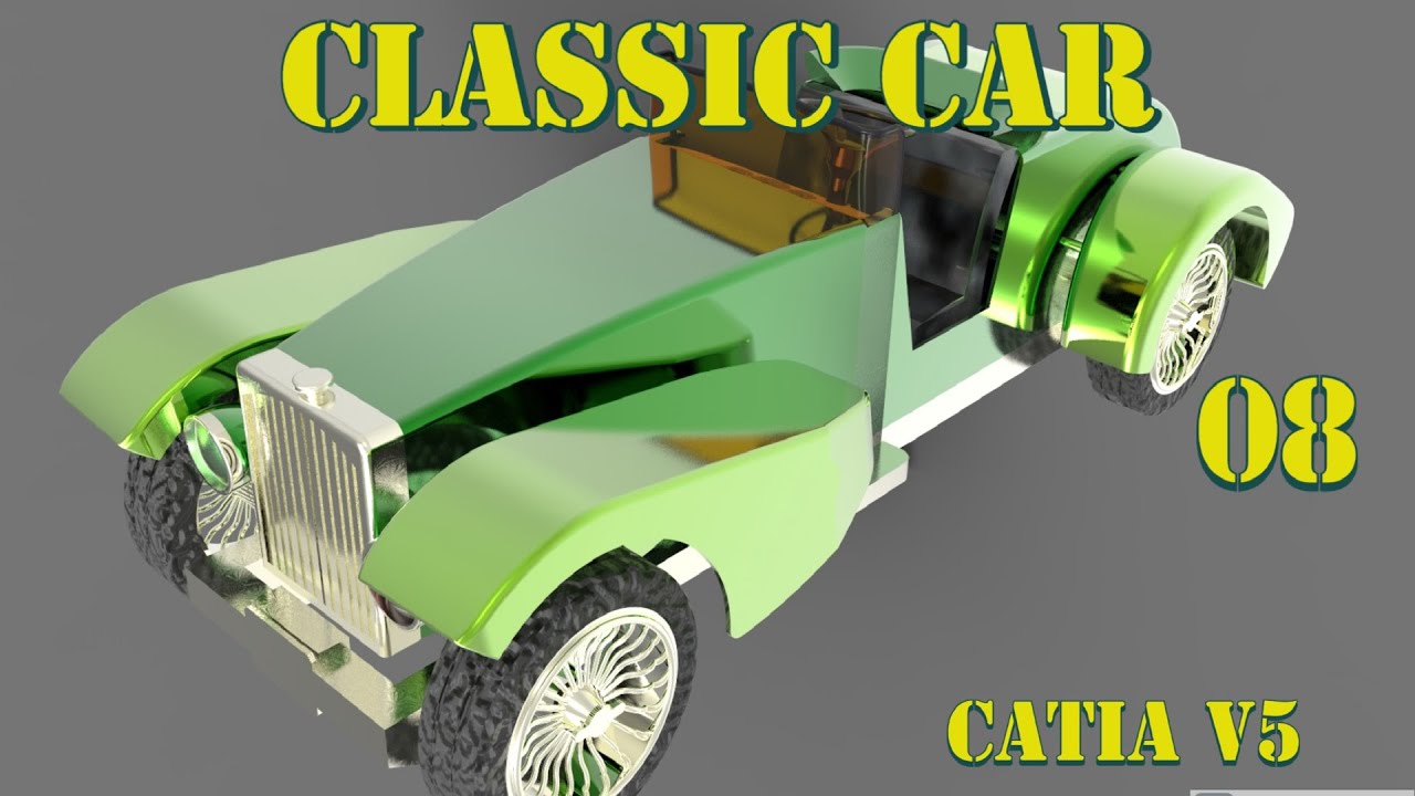 Classic Car Design in Catia | PART -08 |Car Modeling in Catia 2021 ...