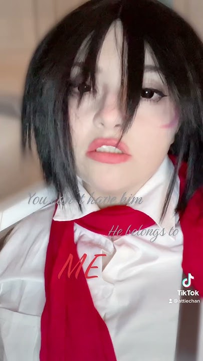 The Female Titan When She Snatches Eren💀 Mikasa Ackerman Attack On Titan Cosplay Tiktok