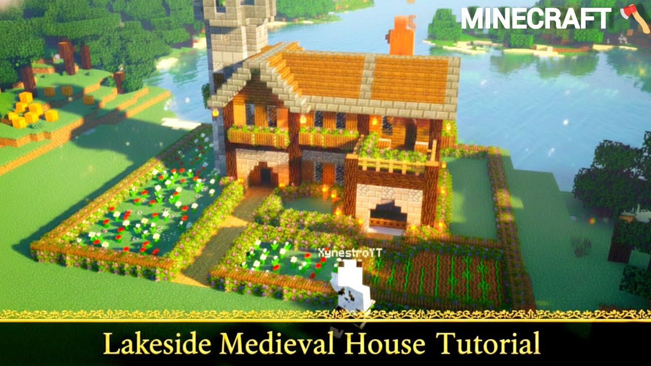 How to Build a Beautiful Medieval House in Minecraft - YouTube