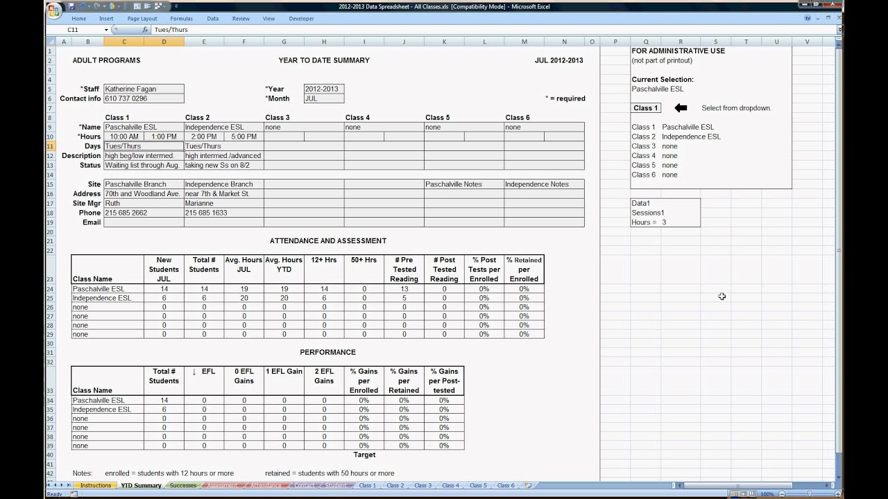 2 Preparing Your Data Reporting Spreadsheet - YouTube