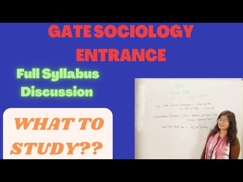 GATE SOCIOLOGY 2023 || COMPLETE SYLLABUS || GATE IN HUMANITIES - YouTube